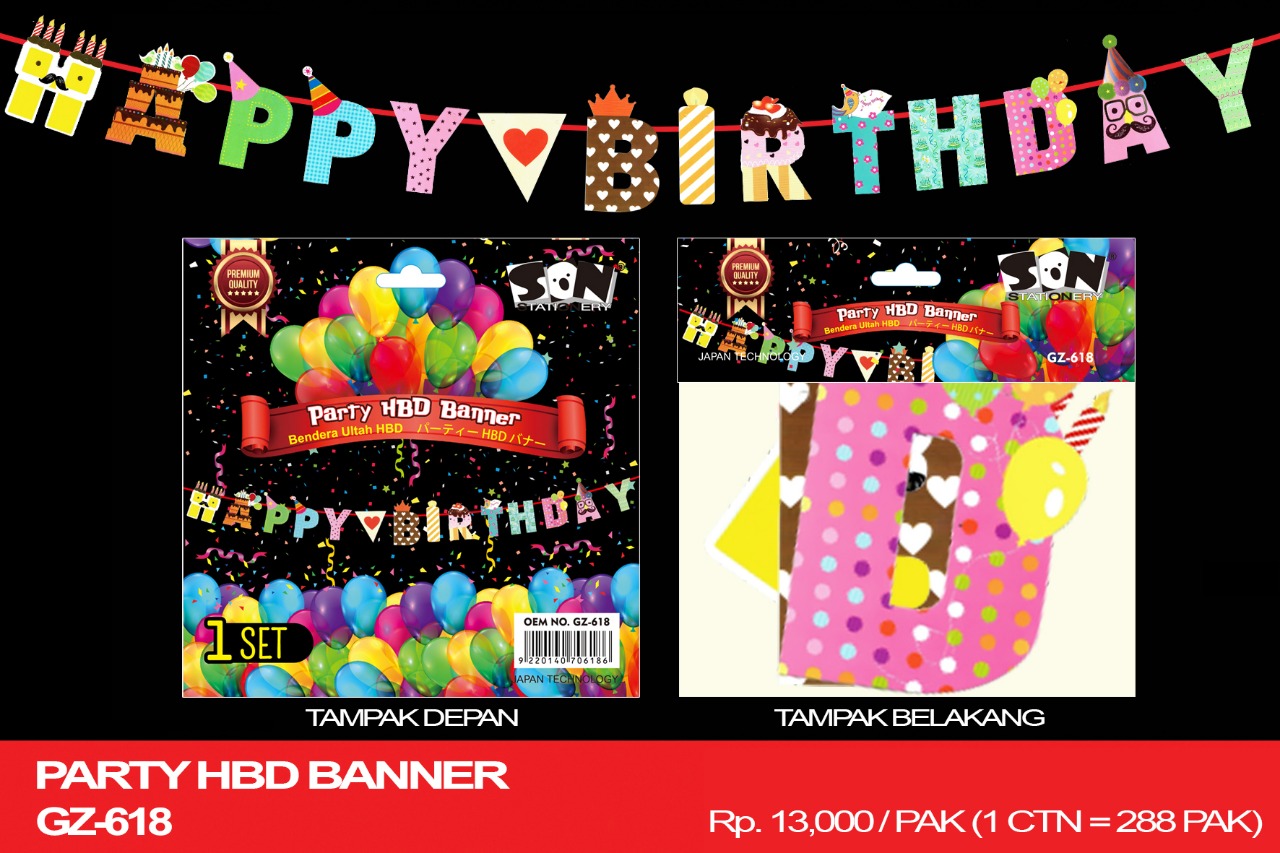 PARTY HBD BANNER – Sumber Market